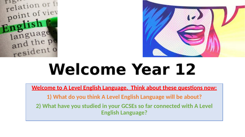 A Level English Language AQA | Teaching Resources