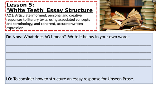 A Level English Literature AQA Spec A Unseen Prose Paper 2 | Teaching ...