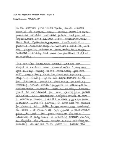A Level English Literature AQA Spec A Unseen Prose Paper 2 | Teaching ...