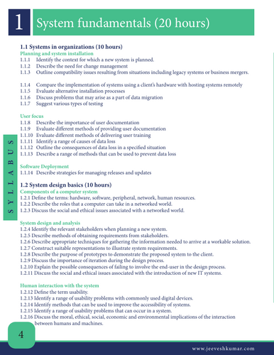 Topic 1 System Fundamentals Teaching Resources 