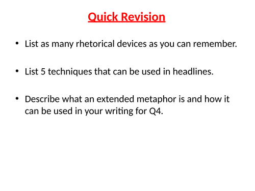 A Level English Language AQA Paper 2 Q4 Opinion Article Unit | Teaching ...