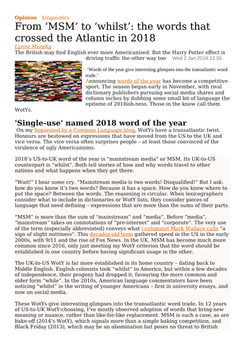A Level English Language AQA Paper 2 Q4 Opinion Article Unit | Teaching ...