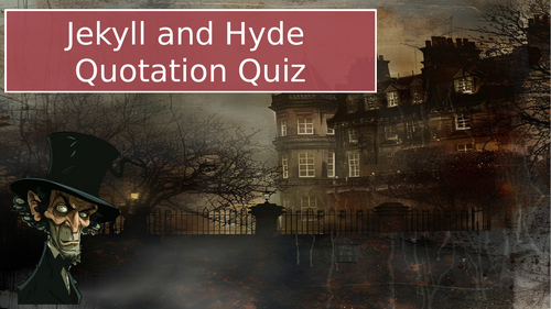 Engage Students with Jekyll and Hyde Quiz: Perfect for GCSE English ...