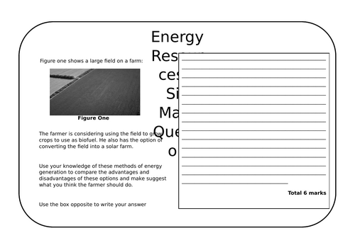 Energy Resources - Complete Lesson | Teaching Resources