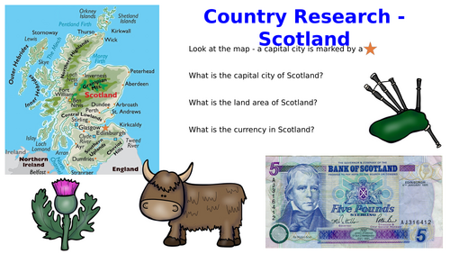 SCOTLAND - Country Research Project - Google Slides™ | Teaching Resources