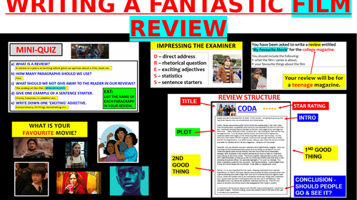 Writing a fantastic REVIEW - GCSE English Language | Teaching Resources