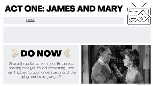 Long Day's Journey Into Night | Lesson Two | Drama Analysis | Eugene O ...