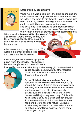 Amelia Earhart Guided Reading | Teaching Resources