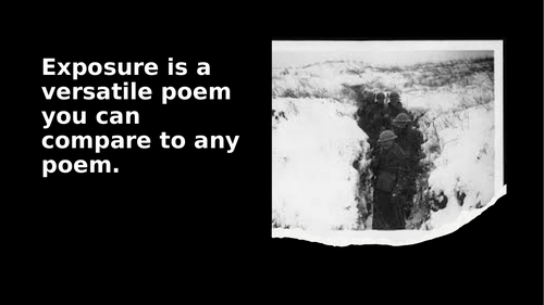How to compare every poem to Exposure: Power and Conflict Revision ...