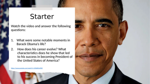 14. The Political Career of Barack Obama | Teaching Resources