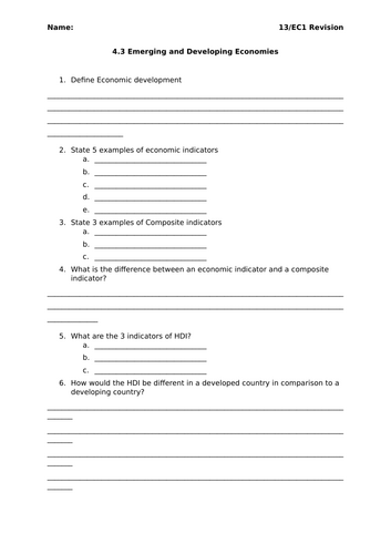 Macro Knowledge Pack: 4.3 | Teaching Resources