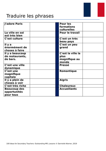À Paris - lesson 1-6 | Teaching Resources