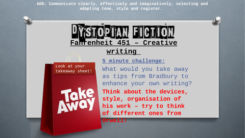 Dystopian Fiction SOW | Teaching Resources