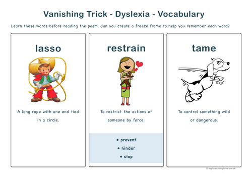 Vanishing Trick - Poetry - Reading Comprehension Resources - age 7 ...