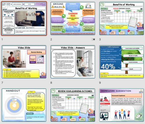 Benefits of Working and being in employment - Careers Lesson | Teaching ...