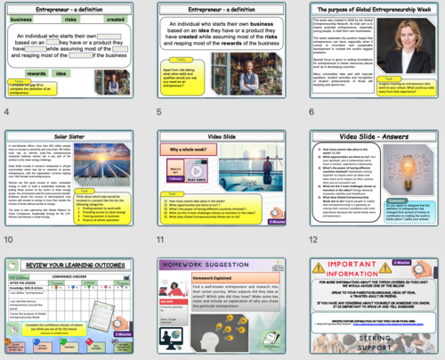 Global Entrepreneurship Careers Lesson | Teaching Resources