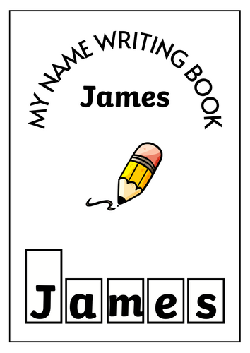Boys Name Writing Booklets- Full Pack | Teaching Resources