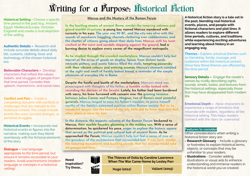 Writing for a Purpose: Historical Fiction KS2+ | Teaching Resources