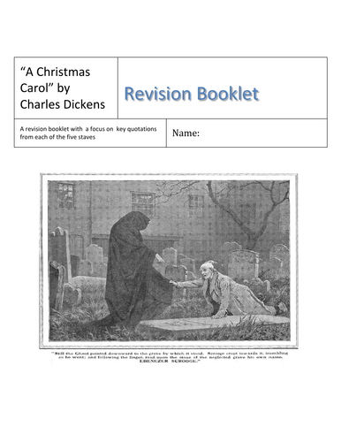 KS4 GCSE English Literature A Christmas Carol - Student Revision Booklet | Teaching Resources