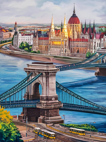 BUDAPEST Europe Capital City Lettering Set Instant Display Colourful ...