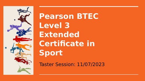 Post 16 Taster Session for Unit 1 Anat & Phys Sport | Teaching Resources