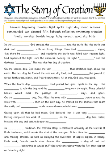 Jewish Story of Creation | Teaching Resources