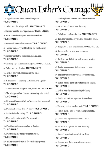 Queen Esther's Story of Purim | Teaching Resources