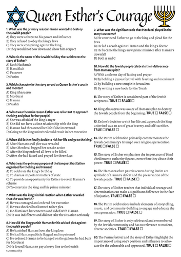 Queen Esther's Story of Purim | Teaching Resources