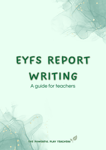 EYFS report writing guide | Teaching Resources EYFS report writing guide | Teaching Resources
