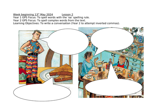 Traction Man Planning for Y1 & 2 mixed class | Teaching Resources