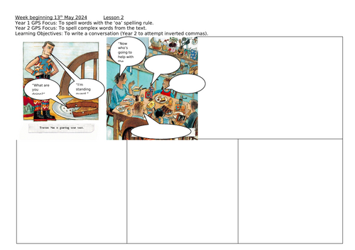 Traction Man Planning for Y1 & 2 mixed class | Teaching Resources