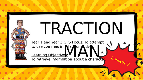 Traction Man Planning for Y1 & 2 mixed class | Teaching Resources