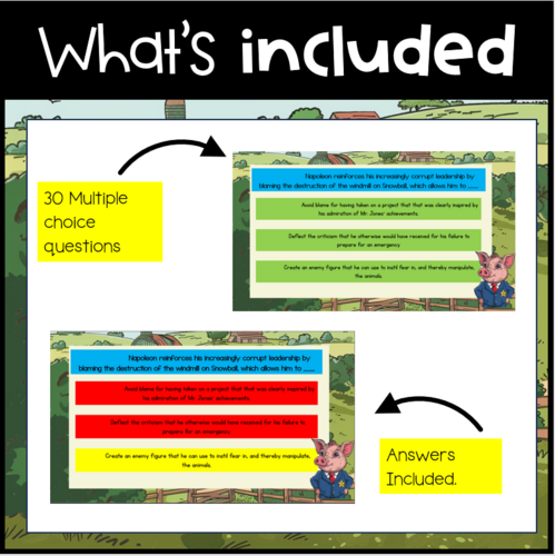 Engage and Excel: Animal Farm Quiz for GCSE English Literature ...