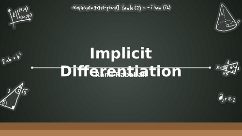 Implicit differentiation | Teaching Resources