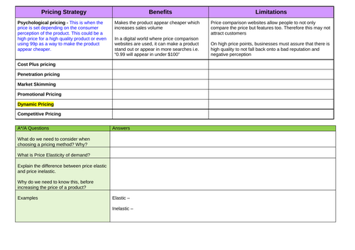 Section 3: MARKETING- IGCSE Business 0450- Teaching Slides + Revision ...
