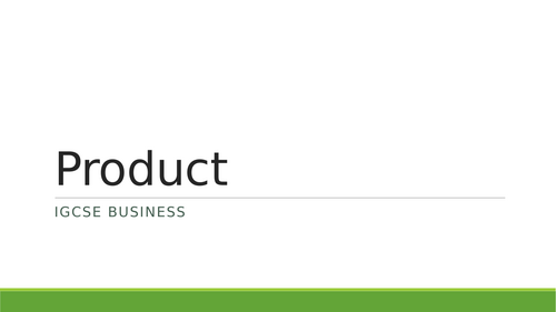 Section 3: MARKETING- IGCSE Business 0450- Teaching Slides + Revision ...