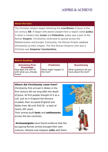 Christianity comes to Wales | Teaching Resources