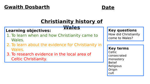 Christianity comes to Wales | Teaching Resources