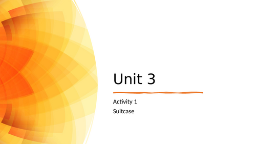 unit 3 B Activity 1 | Teaching Resources