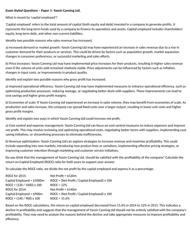 Section 5-Financial Information and Decisions-IGCSE Business-0450 ...