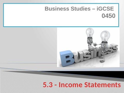 Section 5-Financial Information and Decisions-IGCSE Business-0450 ...