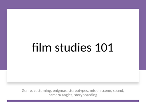 Introduction to Film Studies | Teaching Resources