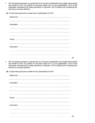 Section 6-External Influences on Business Activity-IGCSE Business-0450 ...