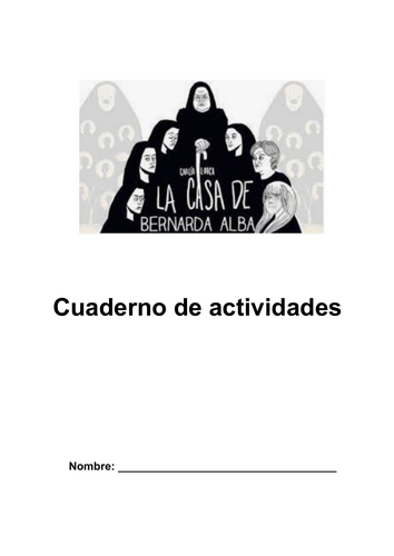 Casa de Bernarda Alba: essays and activities + ANSWERS (01) | Teaching ...
