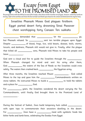 Moses & Exodus of Egypt | Teaching Resources