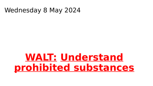 PED's (Performance Enhancing Drugs): GCSE AQA - Paper 2 | Teaching ...