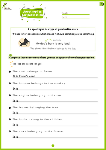 Apostrophes for age 6-7 | Teaching Resources