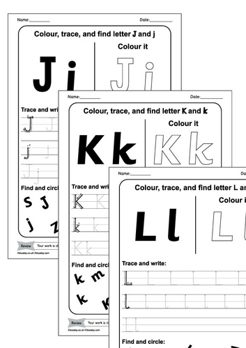 Uppercase and Lowercase Alphabet Tracing Preschool Kindergarten ...