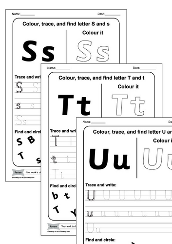 Uppercase and Lowercase Alphabet Tracing Preschool Kindergarten ...