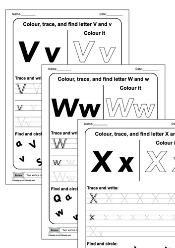 Uppercase and Lowercase Alphabet Tracing Preschool Kindergarten ...